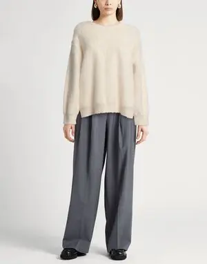 JIL SANDER Sweater In Alpaca Wool, Wool, And Polyamide - Ivory