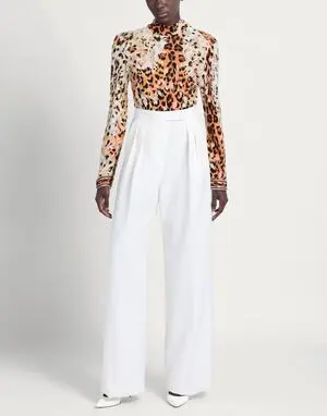 LEONARD PARIS Jersey Leopard-print Turtleneck Top