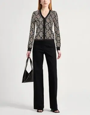 Moschino Jacquard-knit Snakeskin-print Cardigan