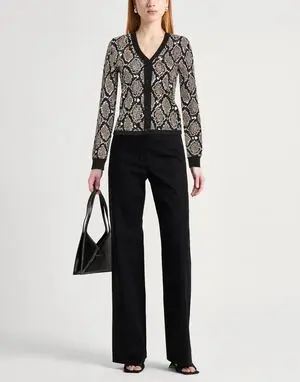 Moschino Jacquard-knit Snakeskin-print Cardigan