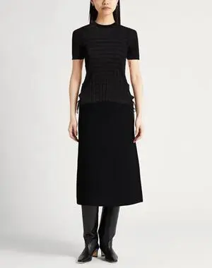ROBERTO COLLINA Striped Knit Short Sleeve Sweater