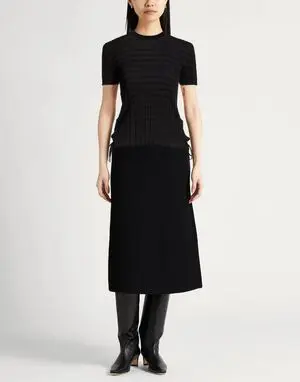 ROBERTO COLLINA Striped Knit Short Sleeve Sweater