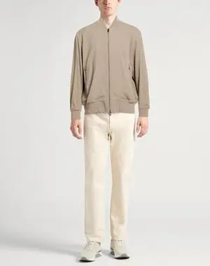 Emporio Armani Crewneck Sweatshirt With Zip Pockets - Grey