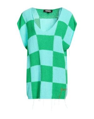 BARROW Intarsia-knit V-neck Sweater - Blue