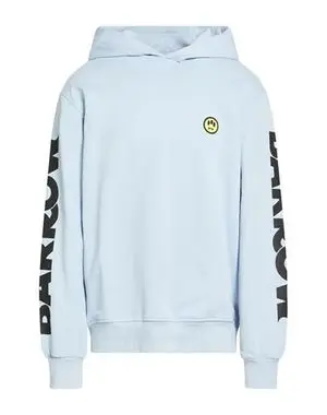 BARROW Hooded Cotton Sweatshirt Blue