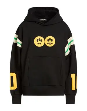 BARROW Cotton Terry Logo Hoodie - Black