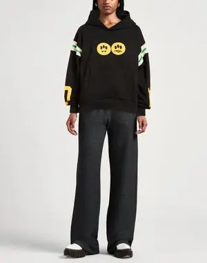 BARROW Cotton Terry Logo Hoodie - Black