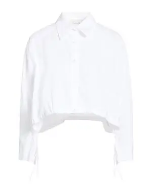 SOUVENIR Cotton Poplin Shirt With Brand Logo - White