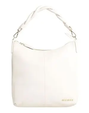 BALDININI Cream Cow Leather Handbag - White