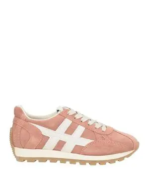Hogan HOGAN Light Blue Leather And Suede Low-Top Sneakers Pink