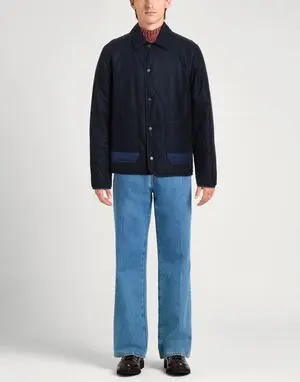 Sease Puffer Jacket In Virgin Wool Blend With Logo Detail