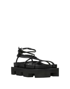 JIL SANDER Ovine Leather Flatform Sandals