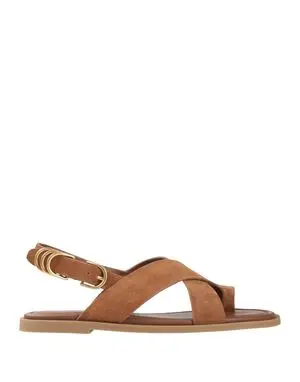 Rag & Bone Leather Thong Sandals - Brown