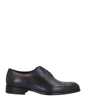 Sutor Mantellassi Midnight Leather Lace-up Oxford Shoes - Blue