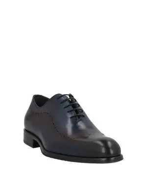 Sutor Mantellassi Midnight Leather Lace-up Oxford Shoes - Blue