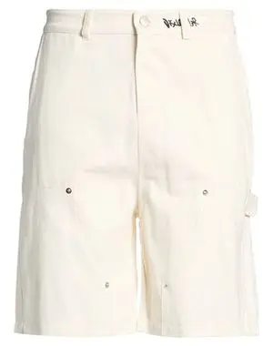 DISCLAIMER Cotton Bermuda Shorts - White