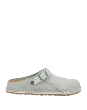BIRKENSTOCK Light Leather Mules & Clogs Light Grey