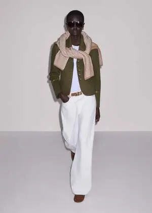 ME+EM Fitted Utility Jacket - Khaki
