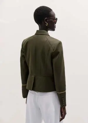 ME+EM Fitted Utility Jacket - Khaki