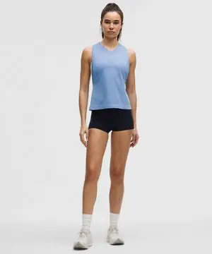 Lululemon Swiftly Open-hole V-neck Tank Top - Sinatra Blue