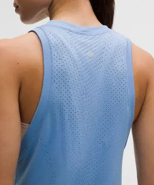 Lululemon Swiftly Open-hole V-neck Tank Top - Sinatra Blue