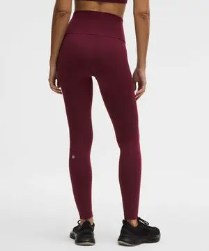 Lululemon Wunder Train No Line High-rise 28" Tights - Burgundy Bay