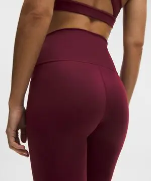 Lululemon Wunder Train No Line High-rise 28" Tights - Burgundy Bay