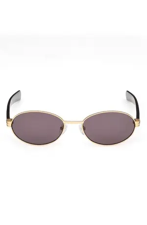 Adidas 54mm Oval Sunglasses - Matte Deep Gold/smoke