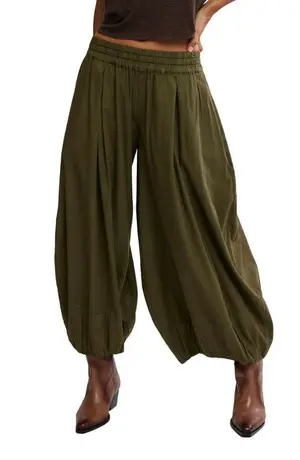 Free People Moonflower Balloon Pants - Sage