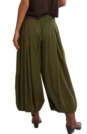 Free People Moonflower Balloon Pants - Sage