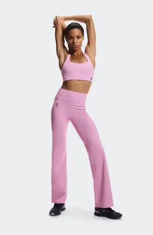 On Studio High Waist Flared Leggings - Sakura