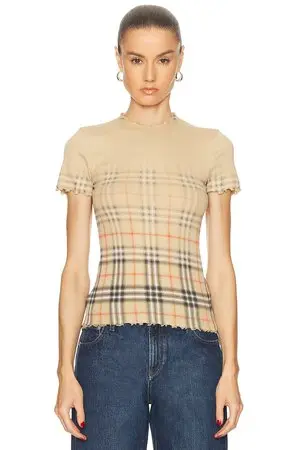 Burberry Draped T-shirts For Women
