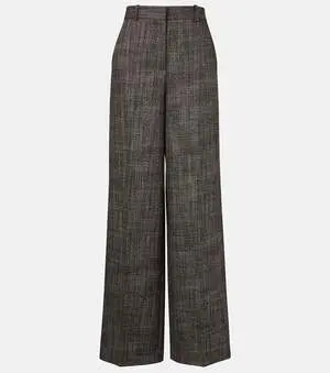 JOSEPH Hawley Virgin Wool Wide-leg Pants