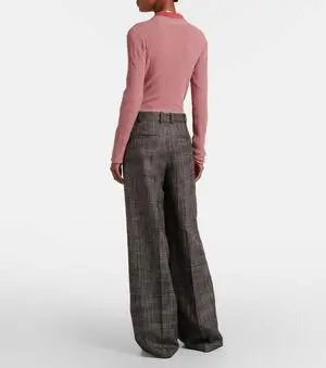 JOSEPH Hawley Virgin Wool Wide-leg Pants