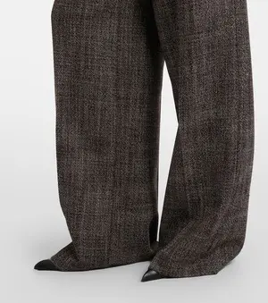 JOSEPH Hawley Virgin Wool Wide-leg Pants