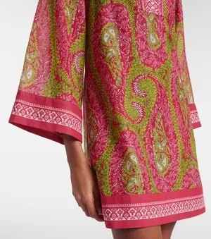 Etro Printed Cotton And Silk Tunic