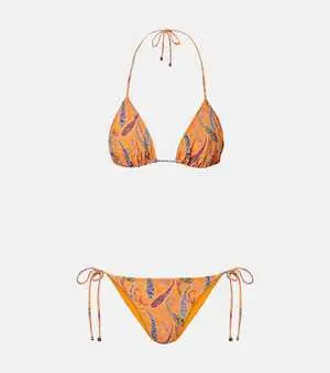 Etro Printed Two-piece Bikini Set - Orange
