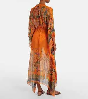Etro Embroidered Semi-sheer Beach Cover-up