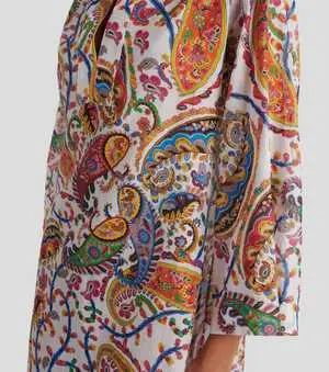 Etro Printed Cotton And Silk Tunic