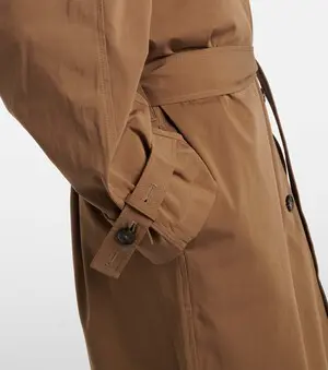 TOTEME Belted Cotton Trench Coat - Brown