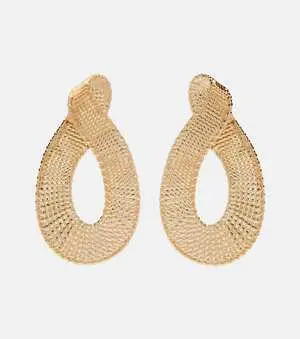 Carolina Herrera Clip-on Dangle Earrings - Gold