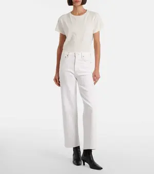 AGOLDE Ren Cropped Wide-leg Jeans