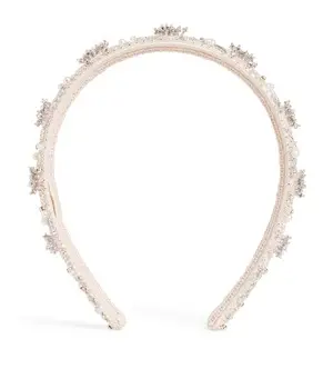 MAISON AVA Embellished Headband - Pink
