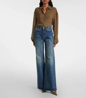 NILI LOTAN Edira Wide-leg Jeans