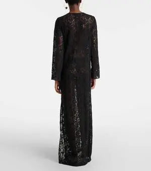 NILI LOTAN Della Cotton Lace Kaftan