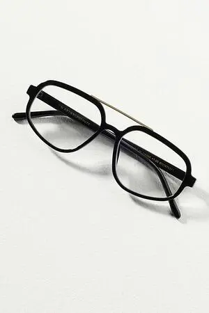 Anthropologie Acetate Aviator Readers - Black