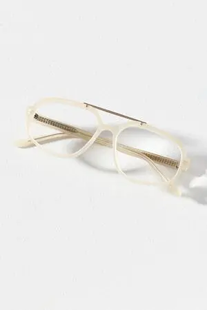 Anthropologie Aviator Readers - Cream