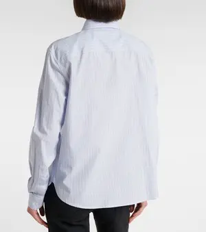 Saint Laurent Striped Cotton Poplin Shirt