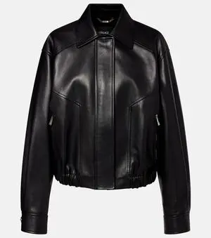 Versace Leather Blouson Jacket