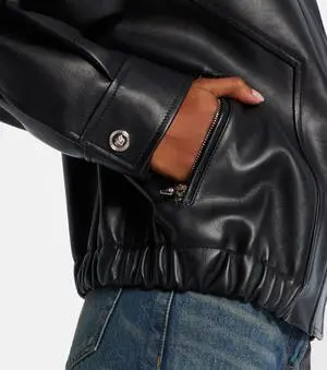Versace Leather Blouson Jacket
